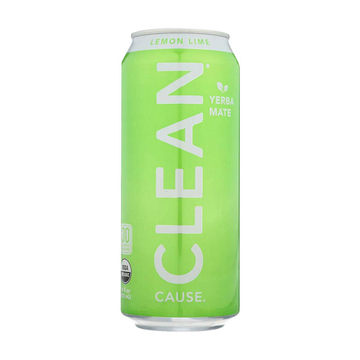 Clean Cause Sparkling Yerba Mate Lemon & Lime, 16 fl. oz.