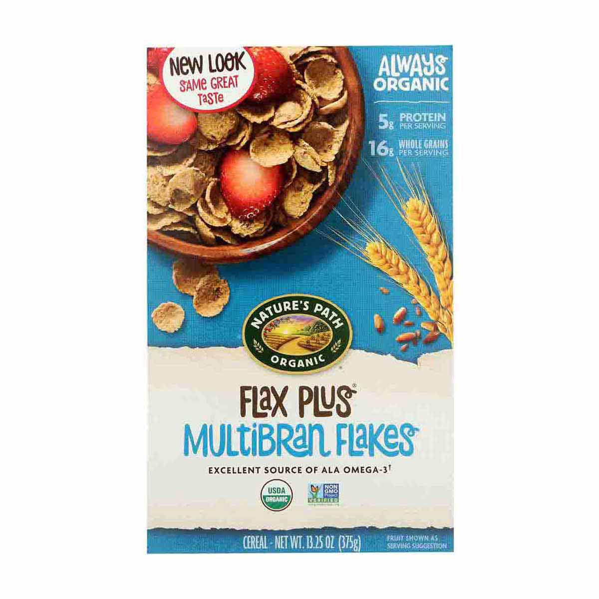 Nature's Path Organic Flax Plus Multibran Flakes Cereal, 13.25 oz.