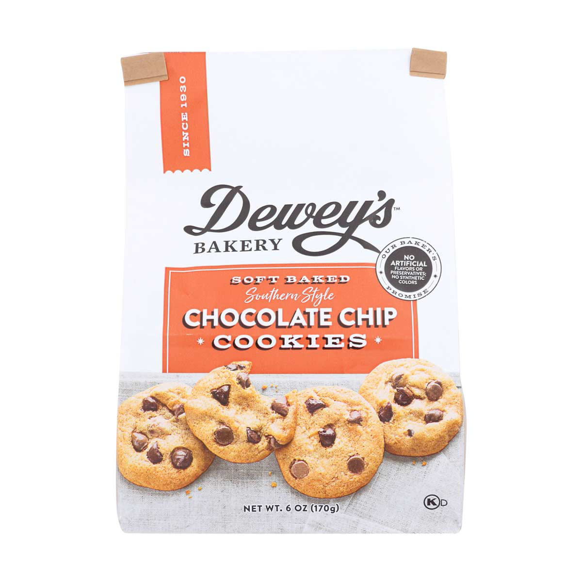 Dewey's Soft Baked Southern Style Chocolate Chip Cookies, 6 oz.