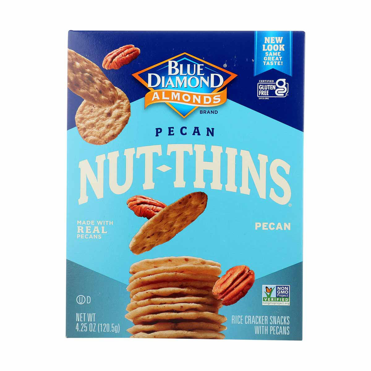 Blue Diamond Pecan Nut-Thin Crackers, 4.25 oz.