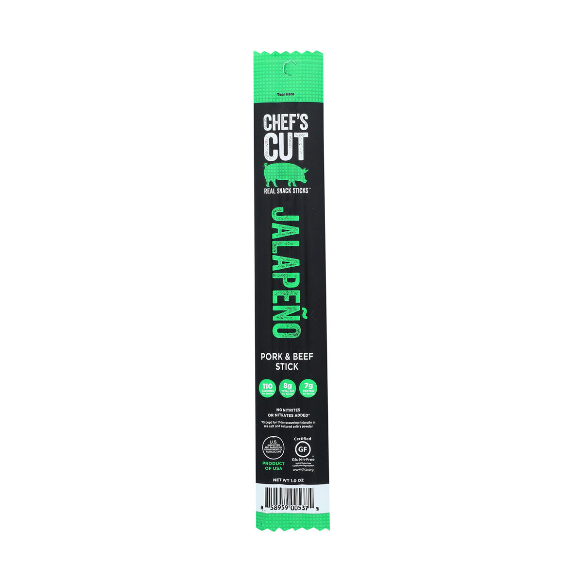 Chefs Cut Chef's Cut Jalapeno Pork and Beef Jerky Snack Stick, 1 oz. at ...