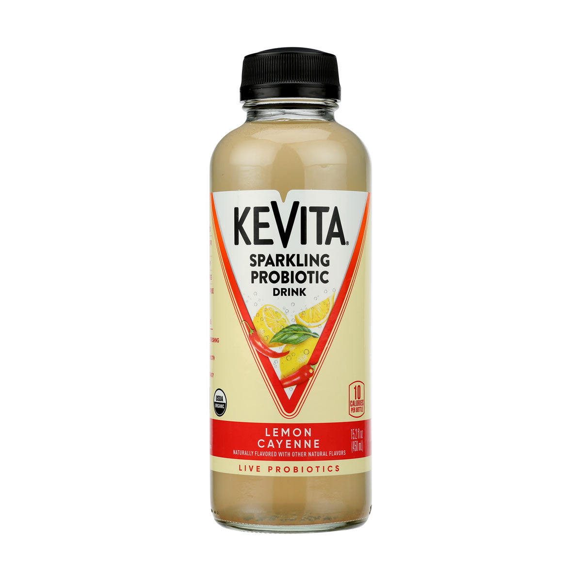 KeVita Lemon Cayenne Daily Cleanse Probiotic Drink, 15.2 fl. oz.