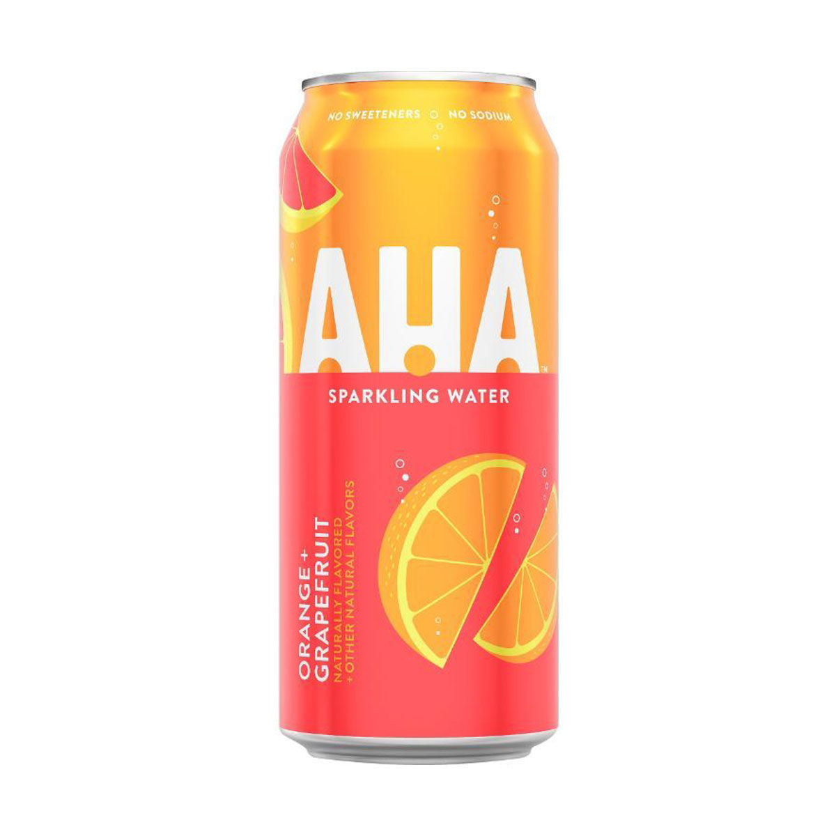 AHA Orange + Grapefruit Sparkling Water Can, 16 fl oz