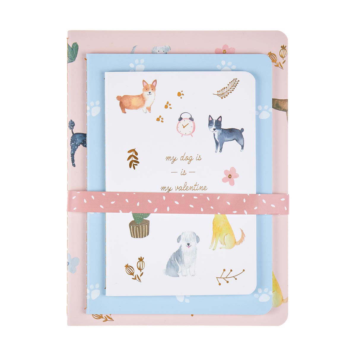 Dog Themed Notebooks, 3 Pack