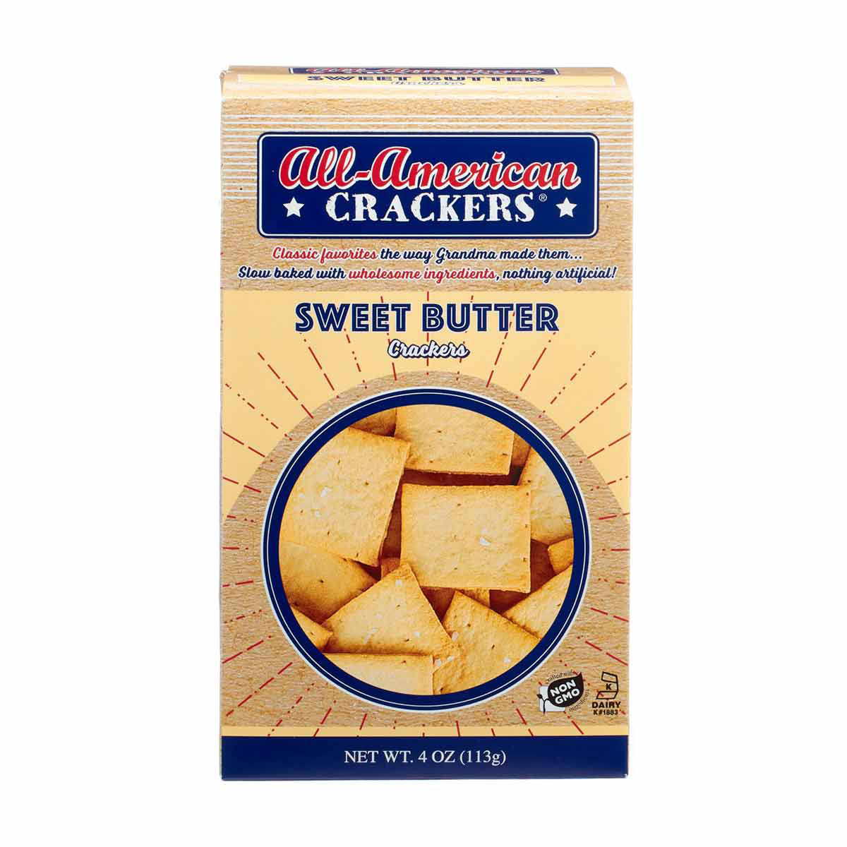 All-American Crispy Sweet Butter Crackers, 4 oz.