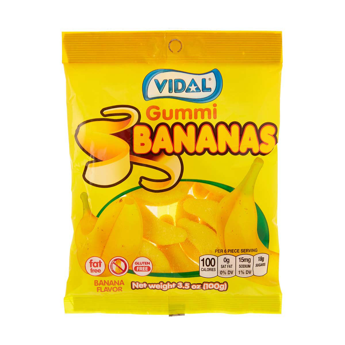 Vidal Banana Gummi Candies, 3.5 oz.