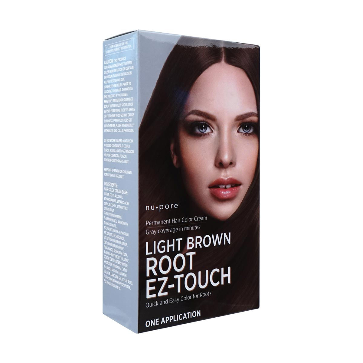Nu-Pore Root Ez-Touch Light Brown Permanent Hair Color Cream, 3.2 oz. | Hamilton Place