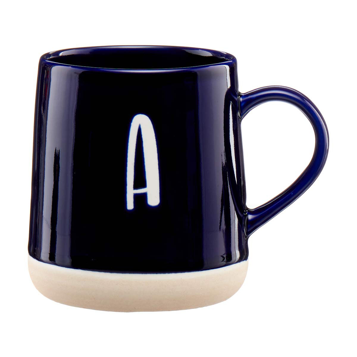 Blue Monogram Mug