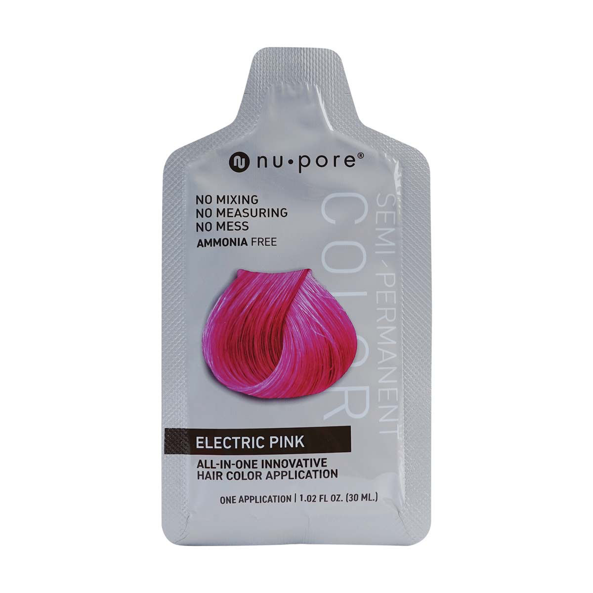 Nu-Pore Semi-Permanent Hair Color, Electric Pink