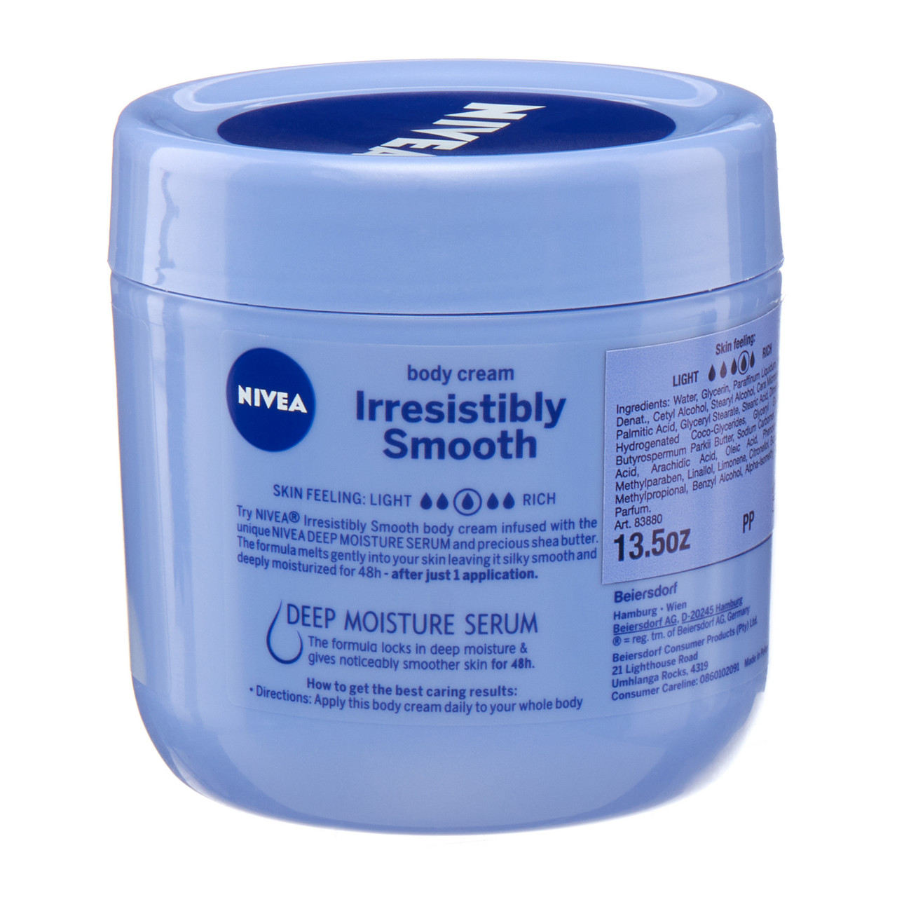 Nivea Irresistibly Smooth Shea Butter Body Cream Tub