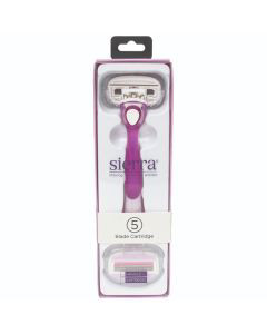 Sierra Pink Razor Handle and Cartridges