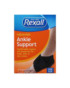 Rexall Adjustable Ankle Support, One Size