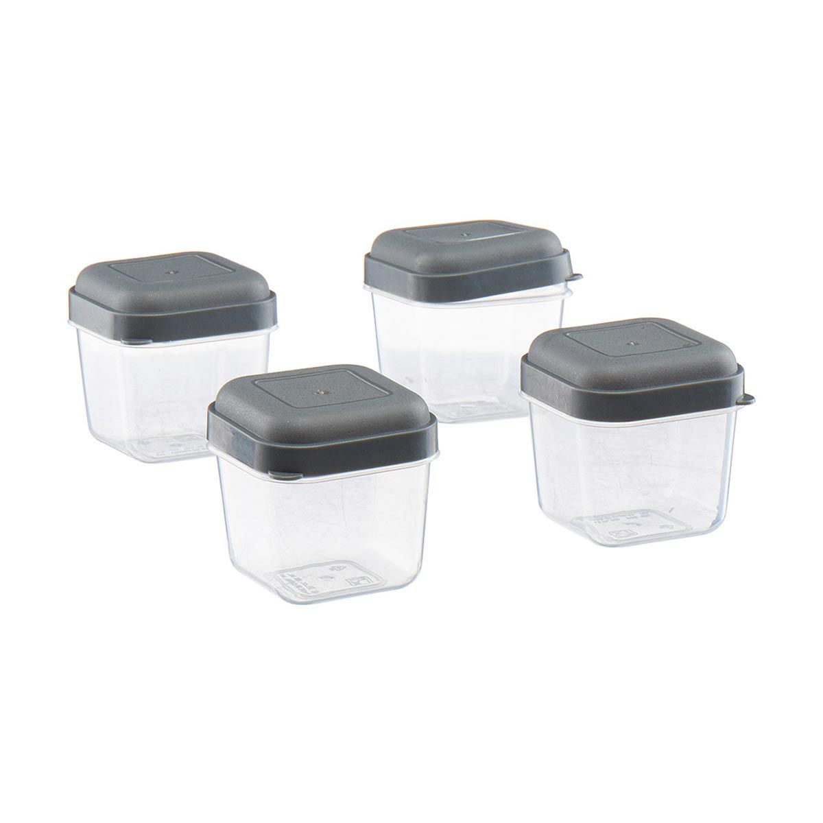 Fresh & Store Mini Food Storage Containers with Lids, Pack of 4