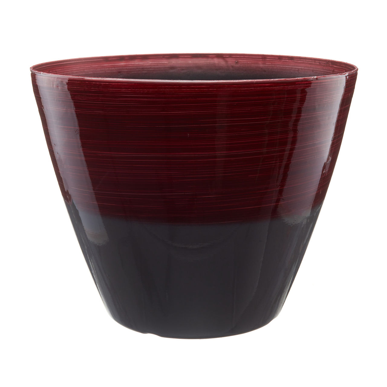 Glazed Two-Tone Planter, 12 in.