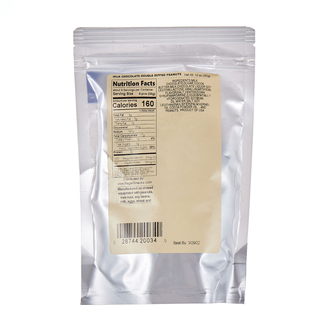 Regal Milk Chocolate Double Dipped Peanuts, 10 oz. | Hamilton Place