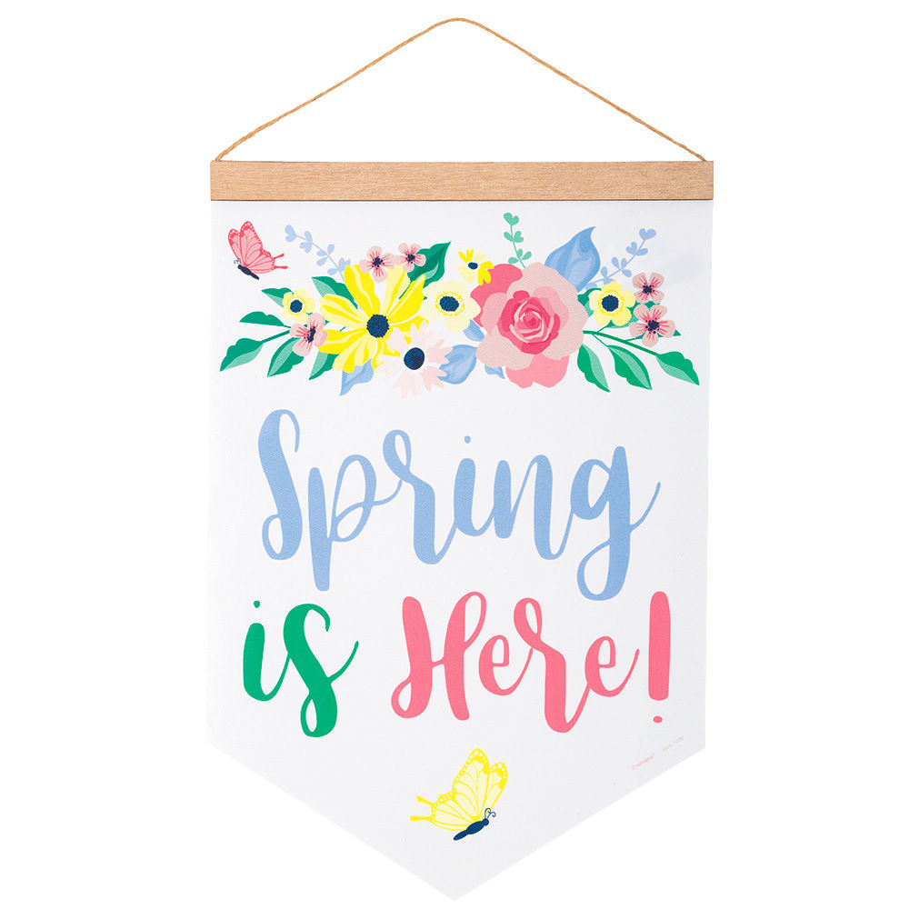 Pastel Floral Fabric Pennant Banner