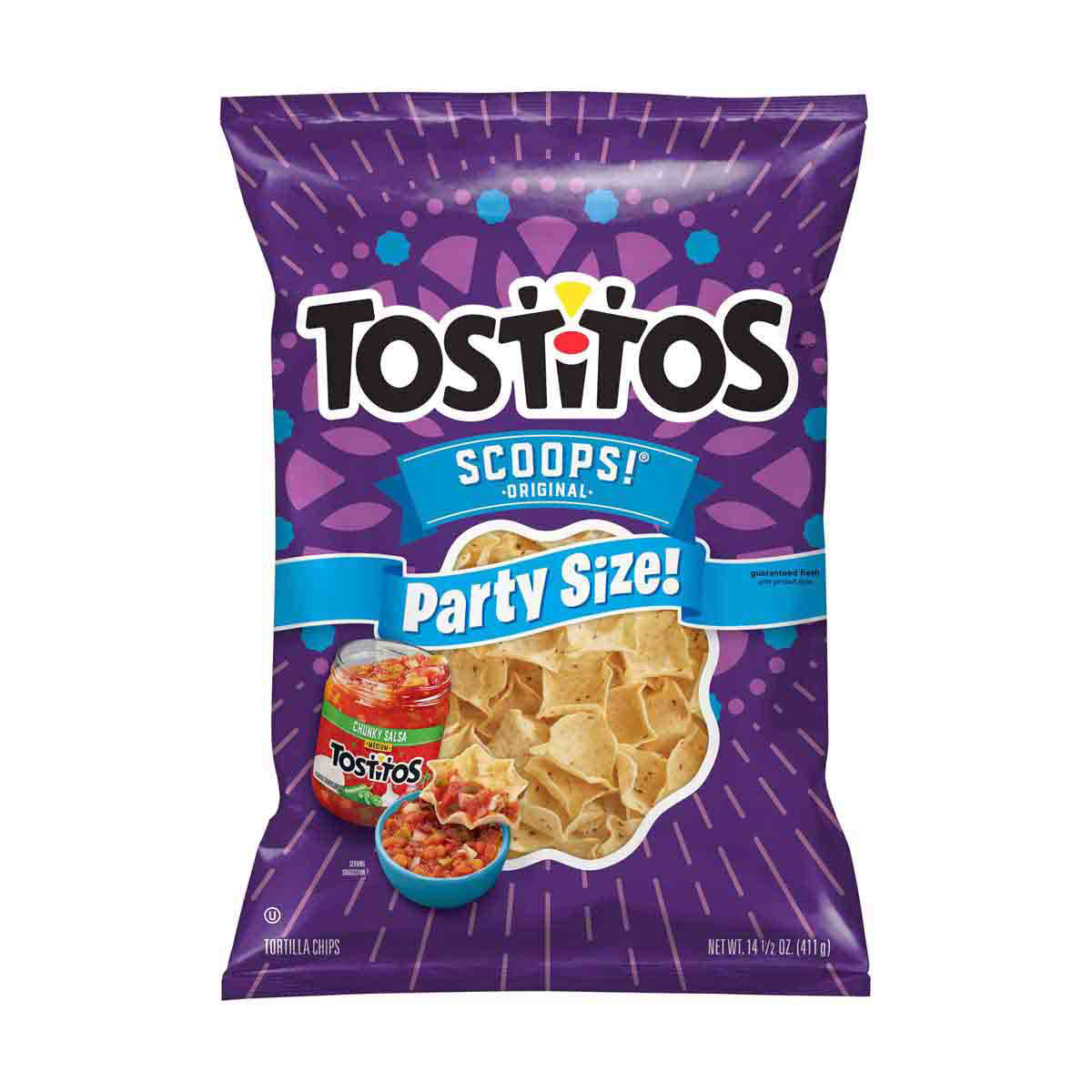 Tostitos Scoops Party Size Original Tortilla Chips, 14.5 oz