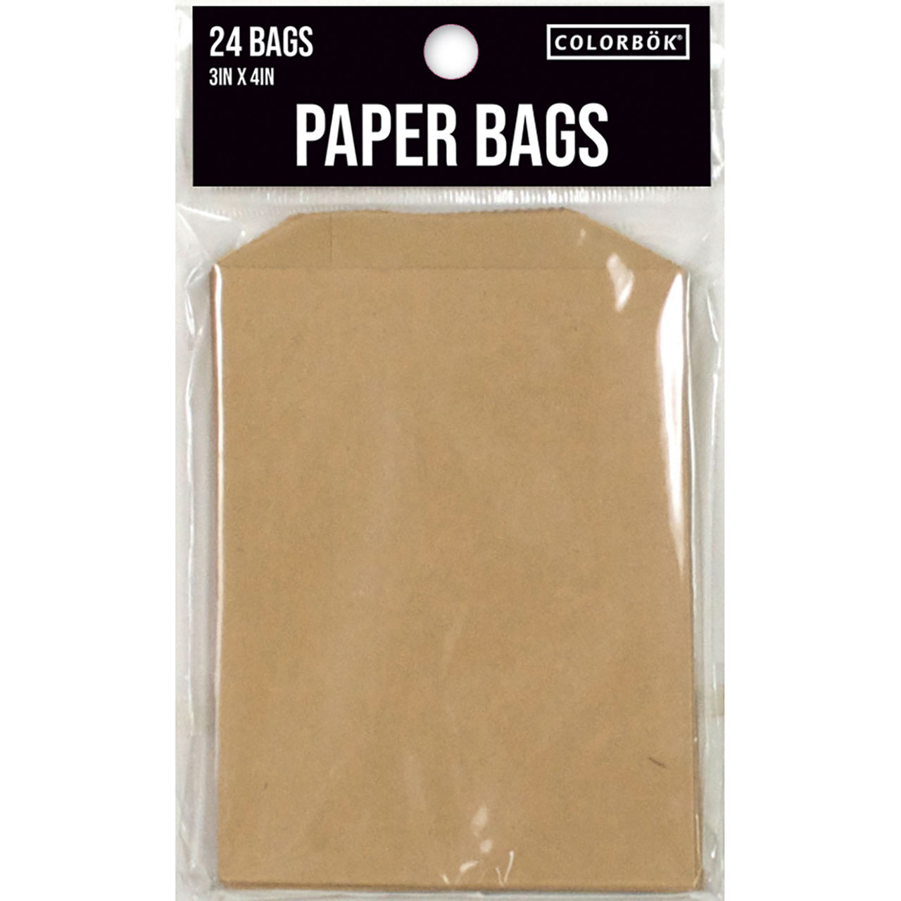 Colorbok Brown Kraft Small Treat Bags, 24 Count