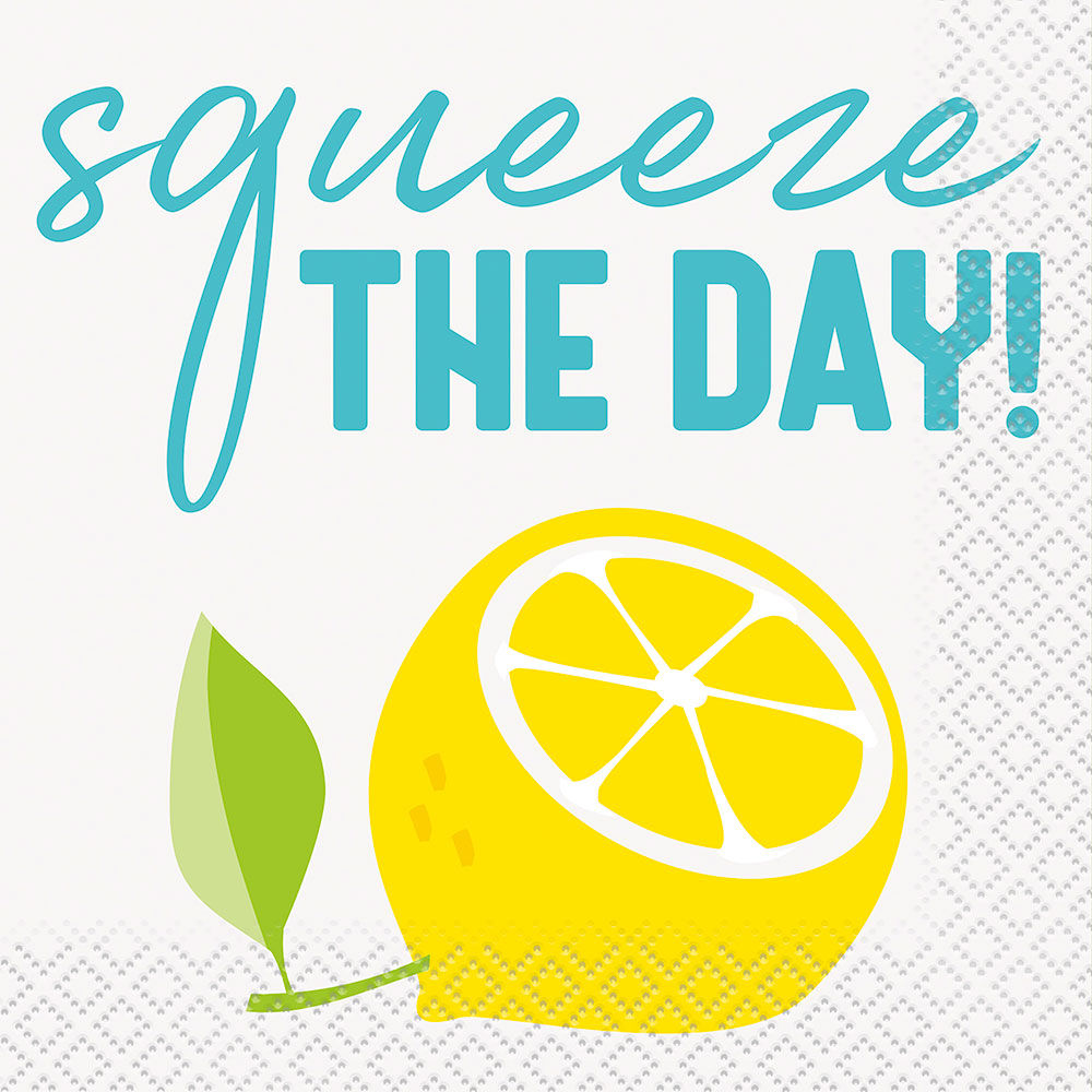 Squeeze the Day Beverage Napkins, 16 Count