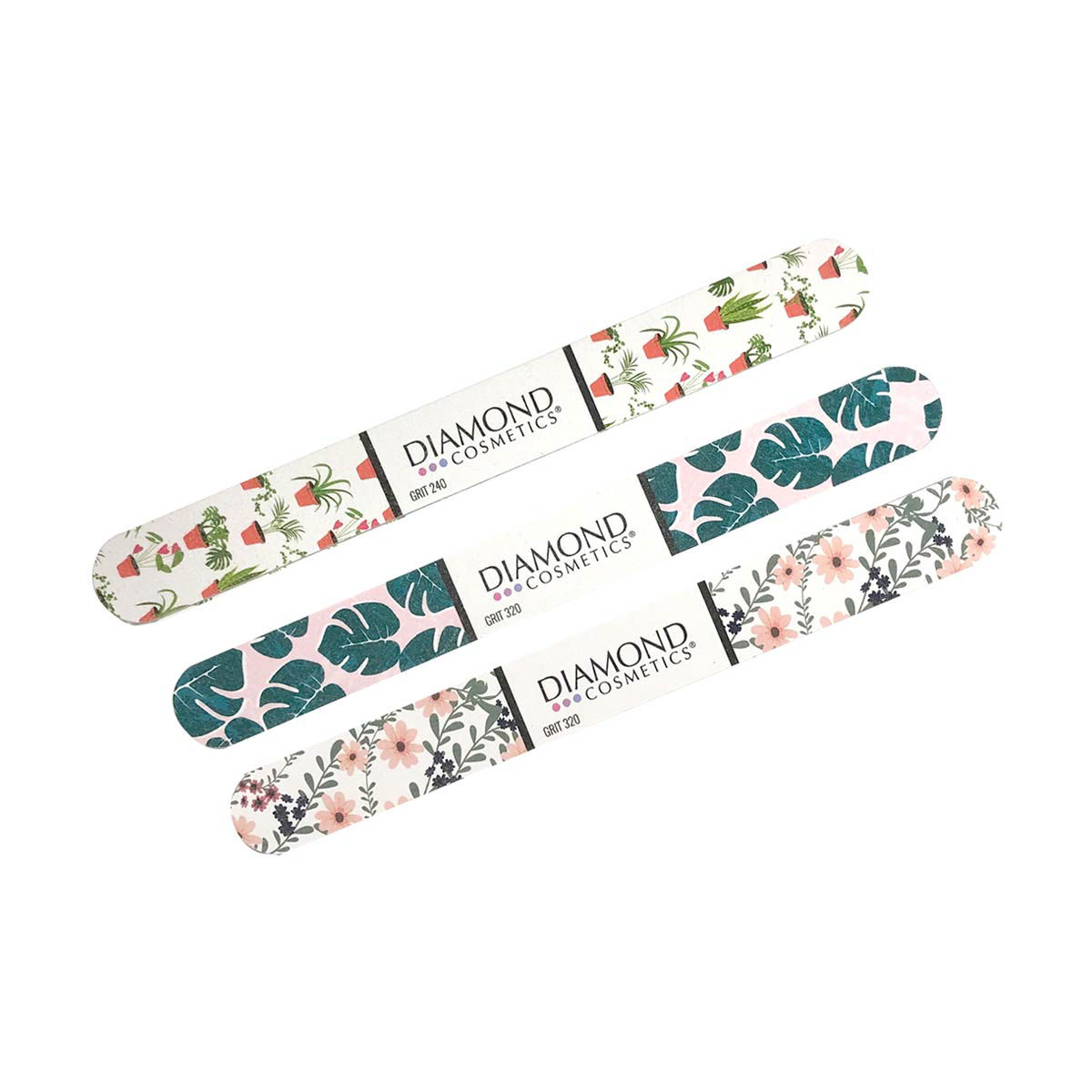 Diamond Cosmetics Fun Nail File Set, Pack of 3