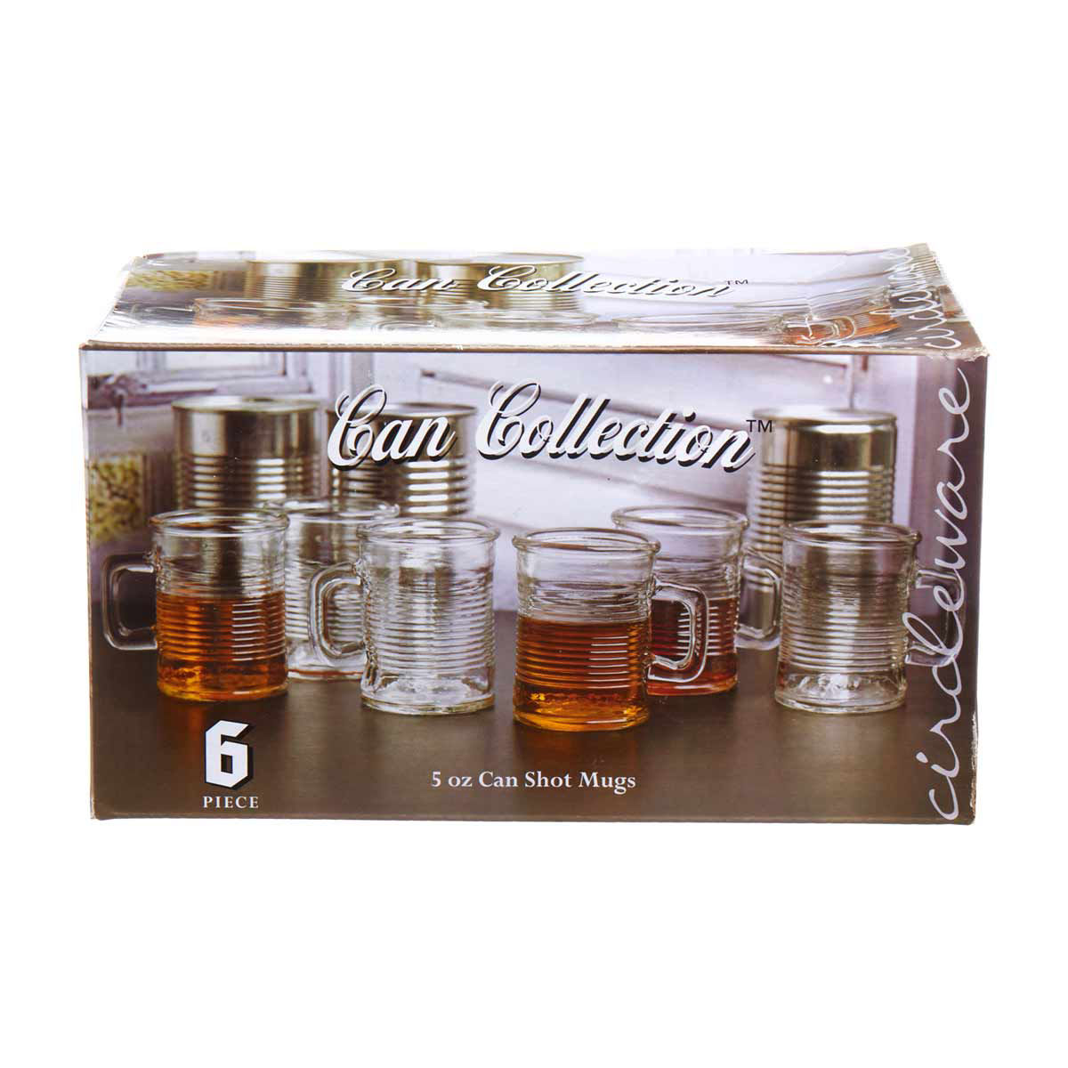 Can Collection Mini Mug Shot Glasses, 5 oz., 6 Count