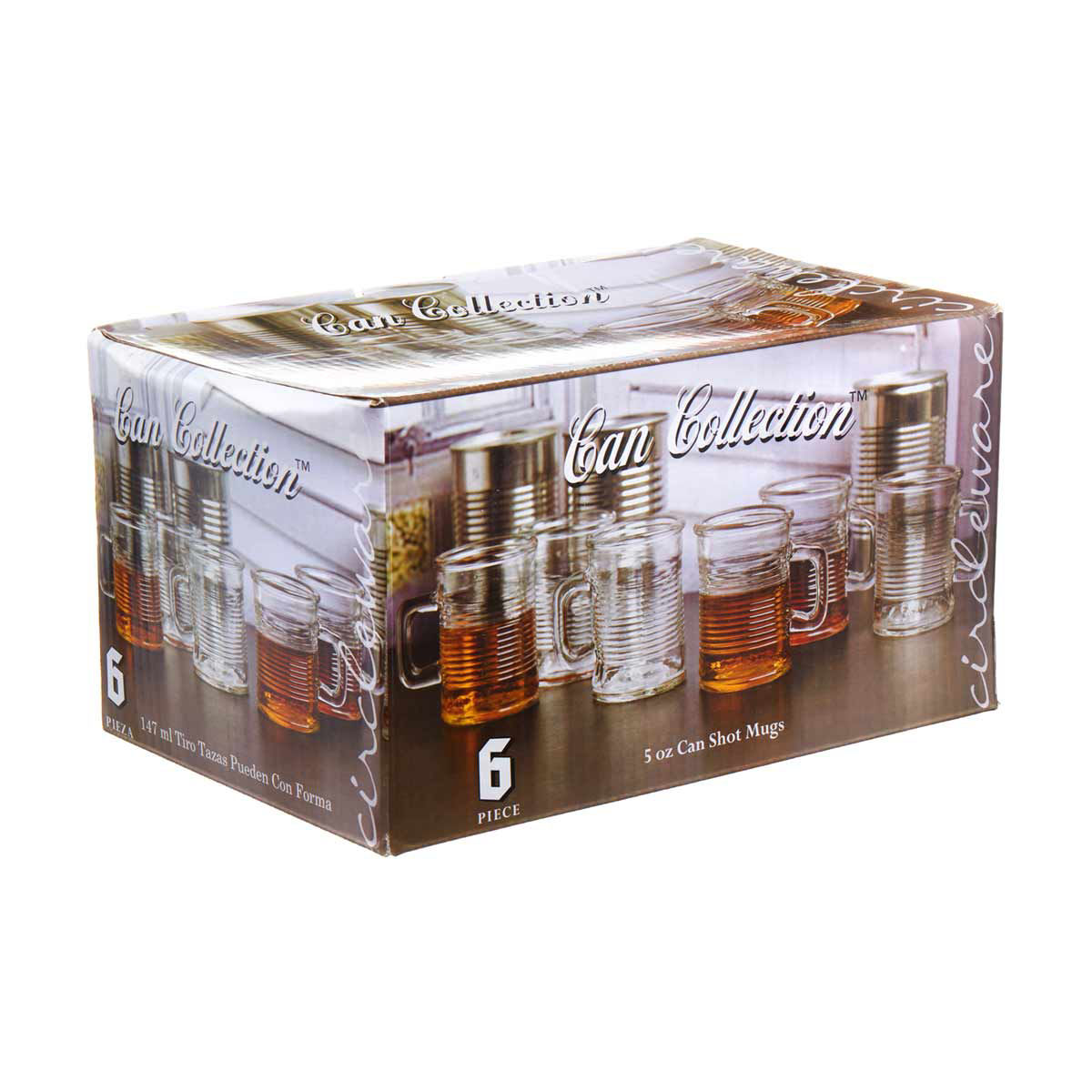 Can Collection Mini Mug Shot Glasses, 5 oz., 6 Count