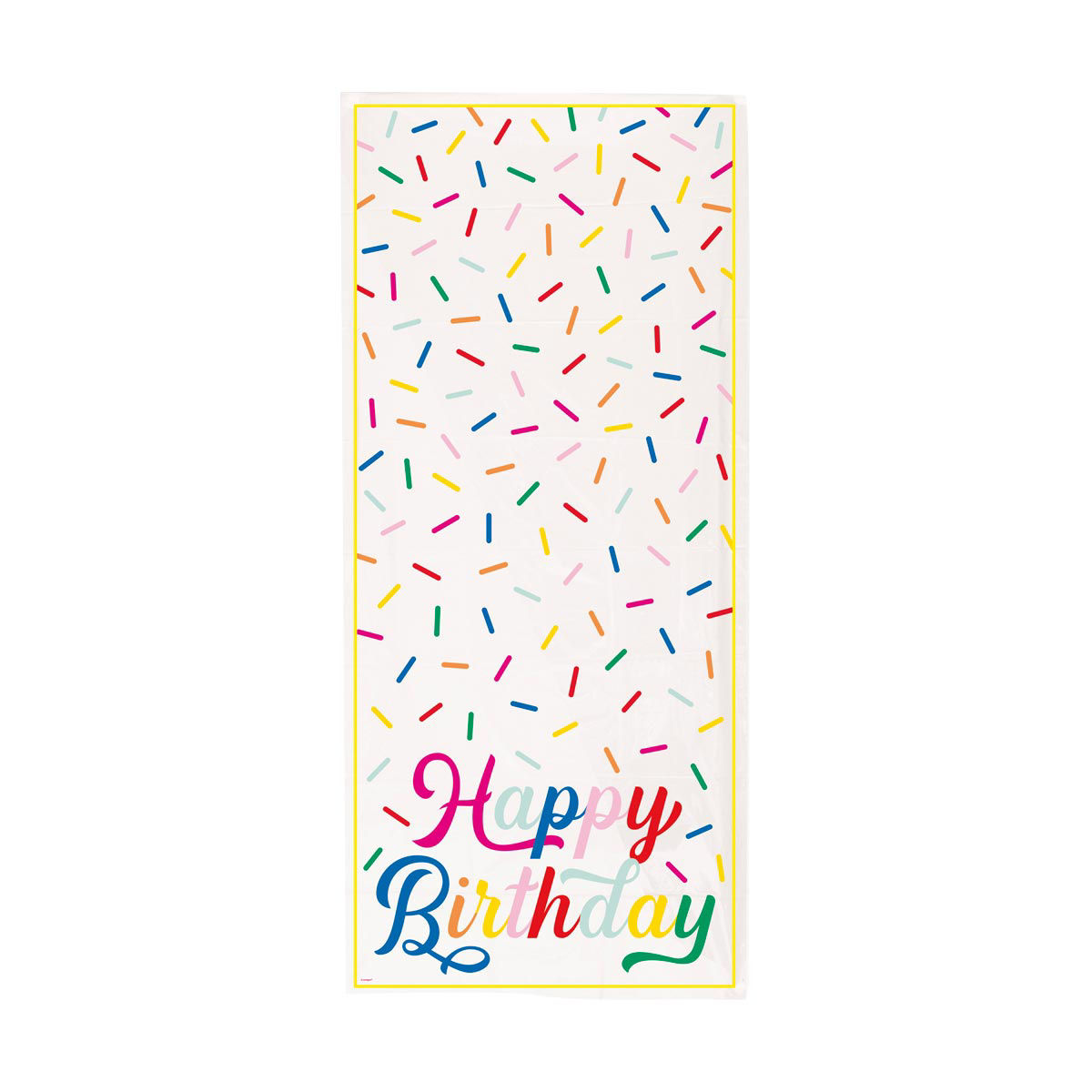 321 Party! Plastic Birthday Sprinkles Door Poster