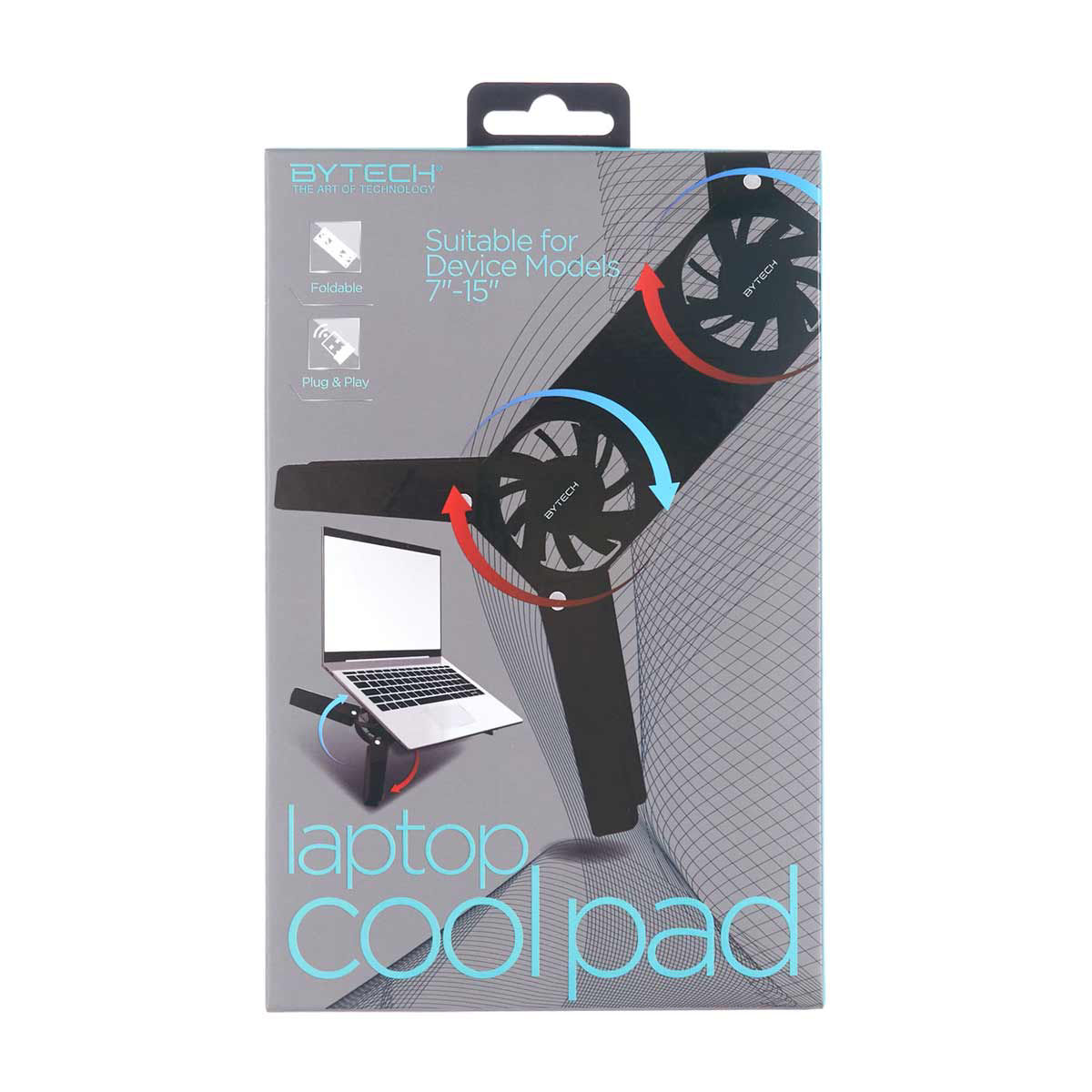 Bytech Laptop Dual Fan Cooling Pad