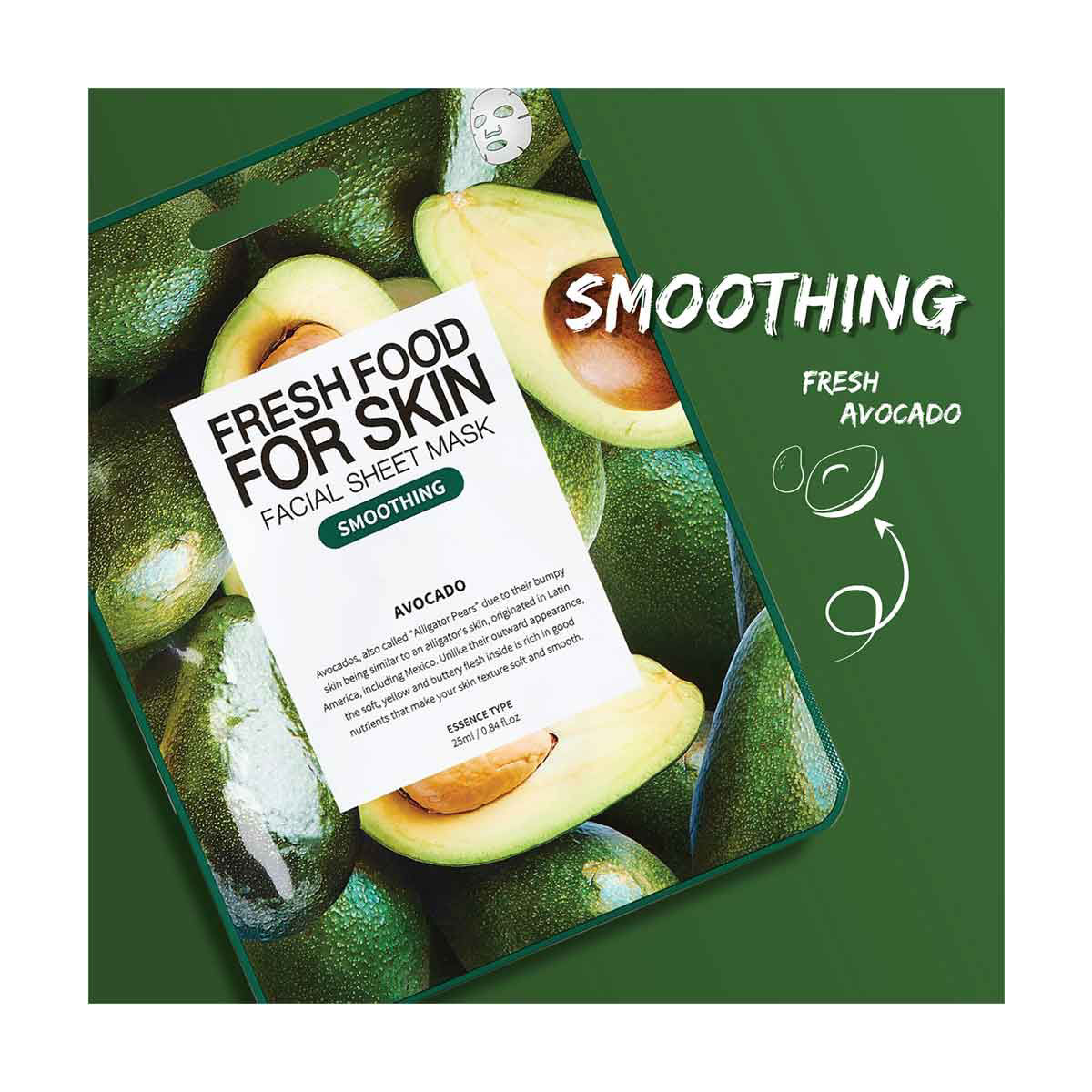 Farmskin Fresh Food Smoothing Avocado Facial Sheet Mask