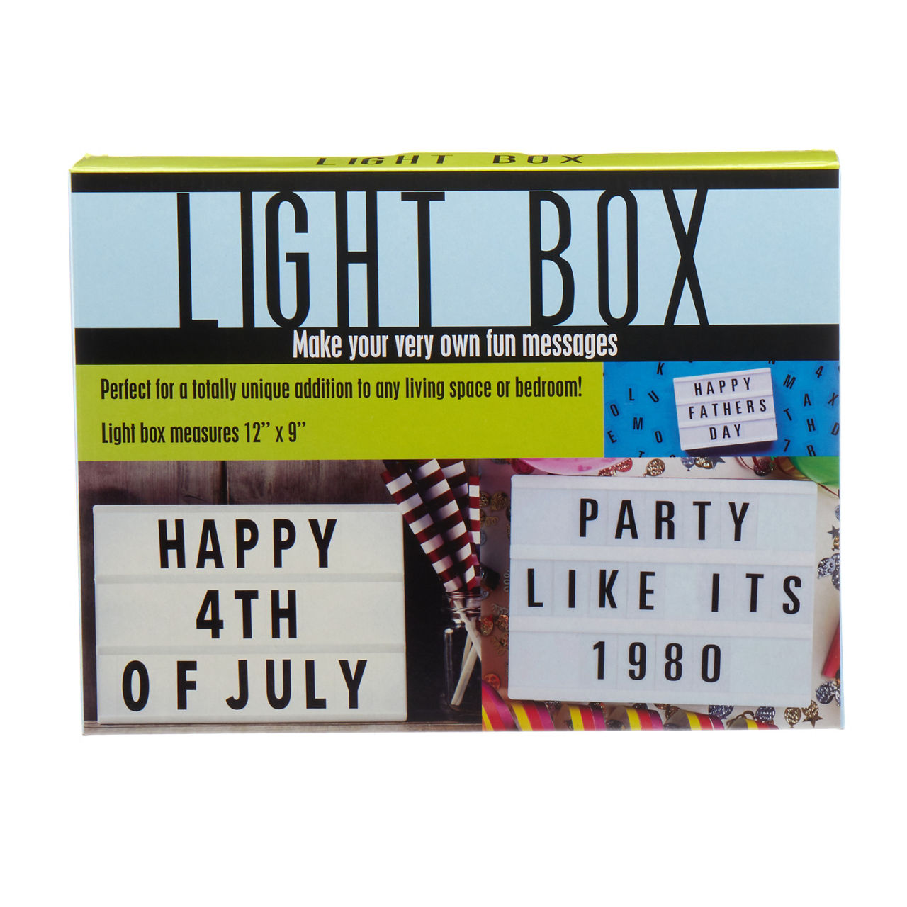 Light Box Message Board