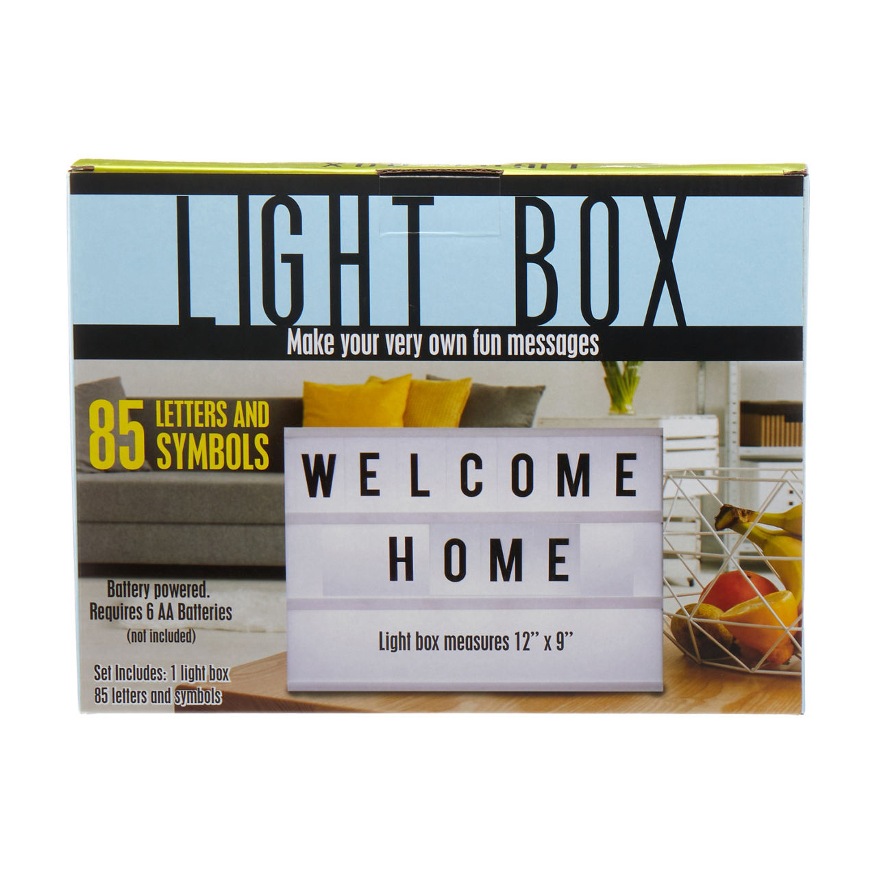 Light Box Message Board