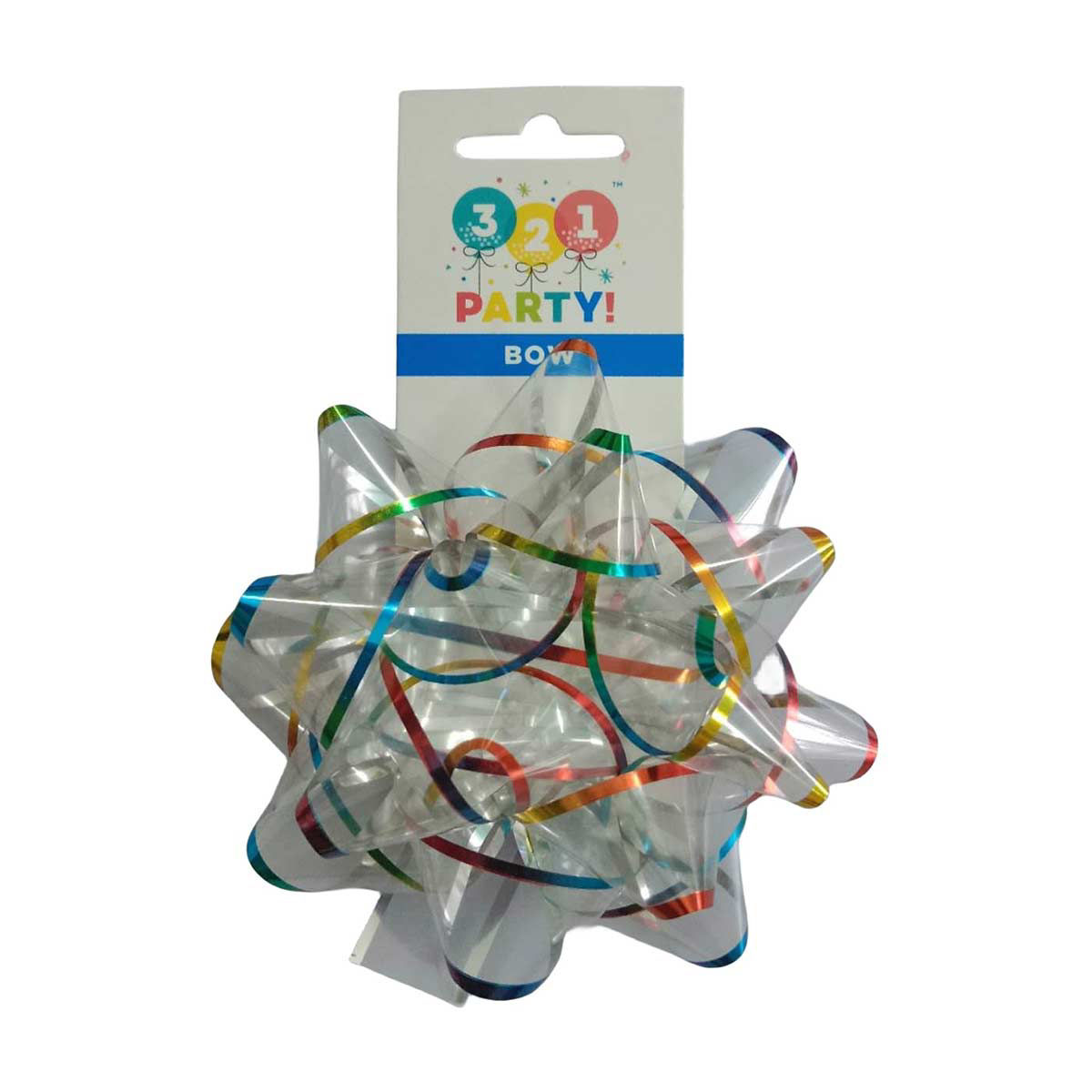 321 Party! Clear Rainbow Holographic Bow | Hamilton Place