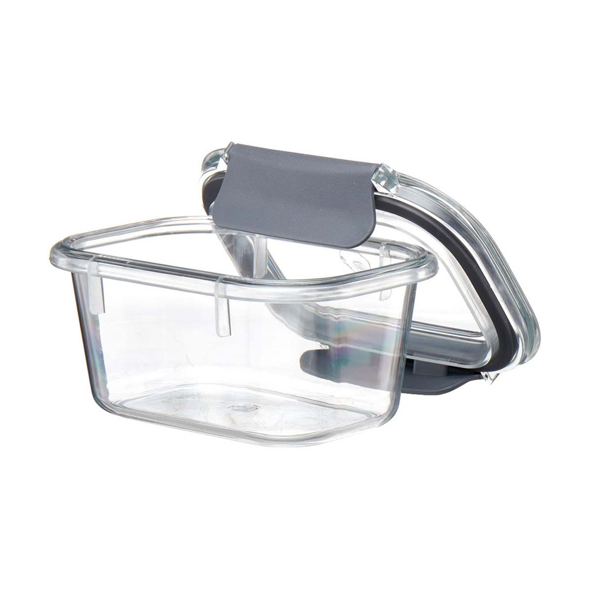 Gourmet Kitchen Airtight Food Container with Gray Lid, 12 oz.