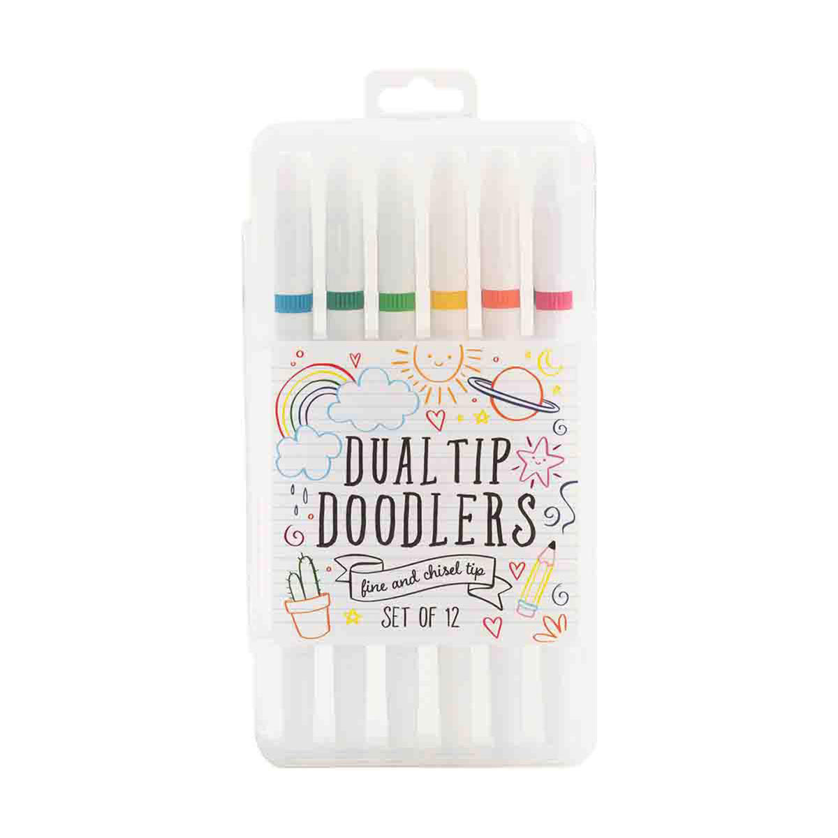 American Crafts Dual Tip Doodle Markers, 12 Pack