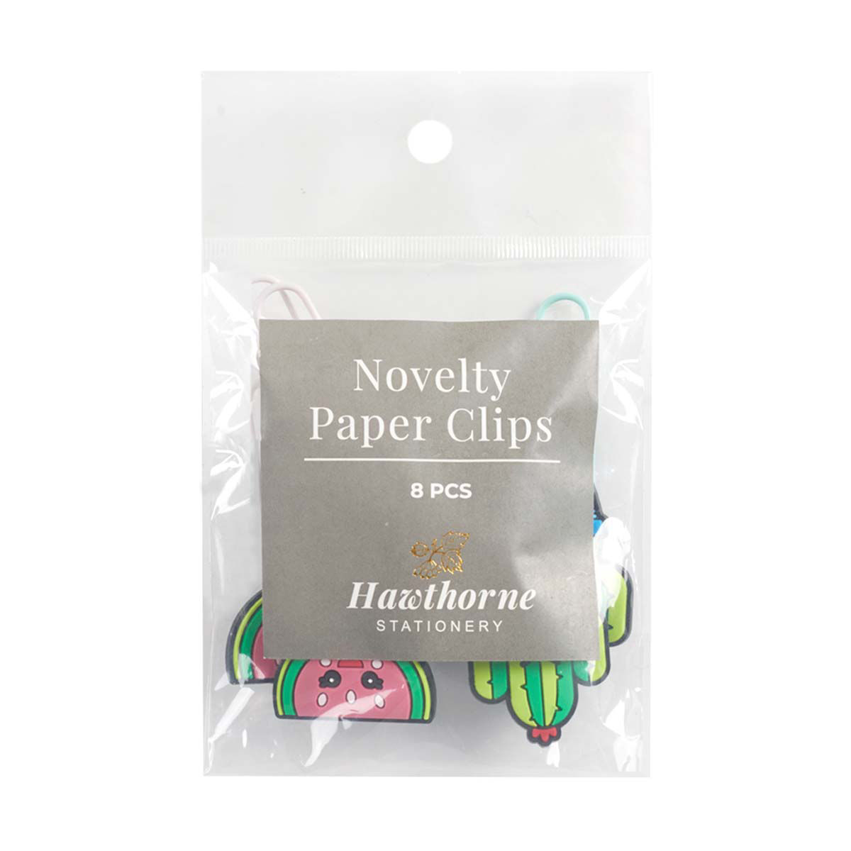 Novelty Cartoon Paper Clips, 8 Pack