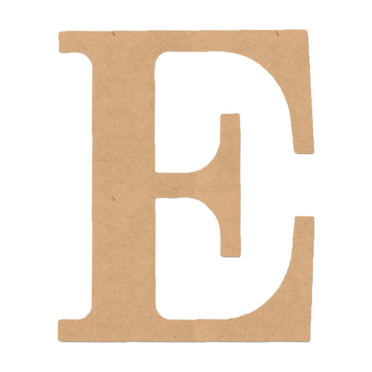 MDF Classic Letter E, 6 in.