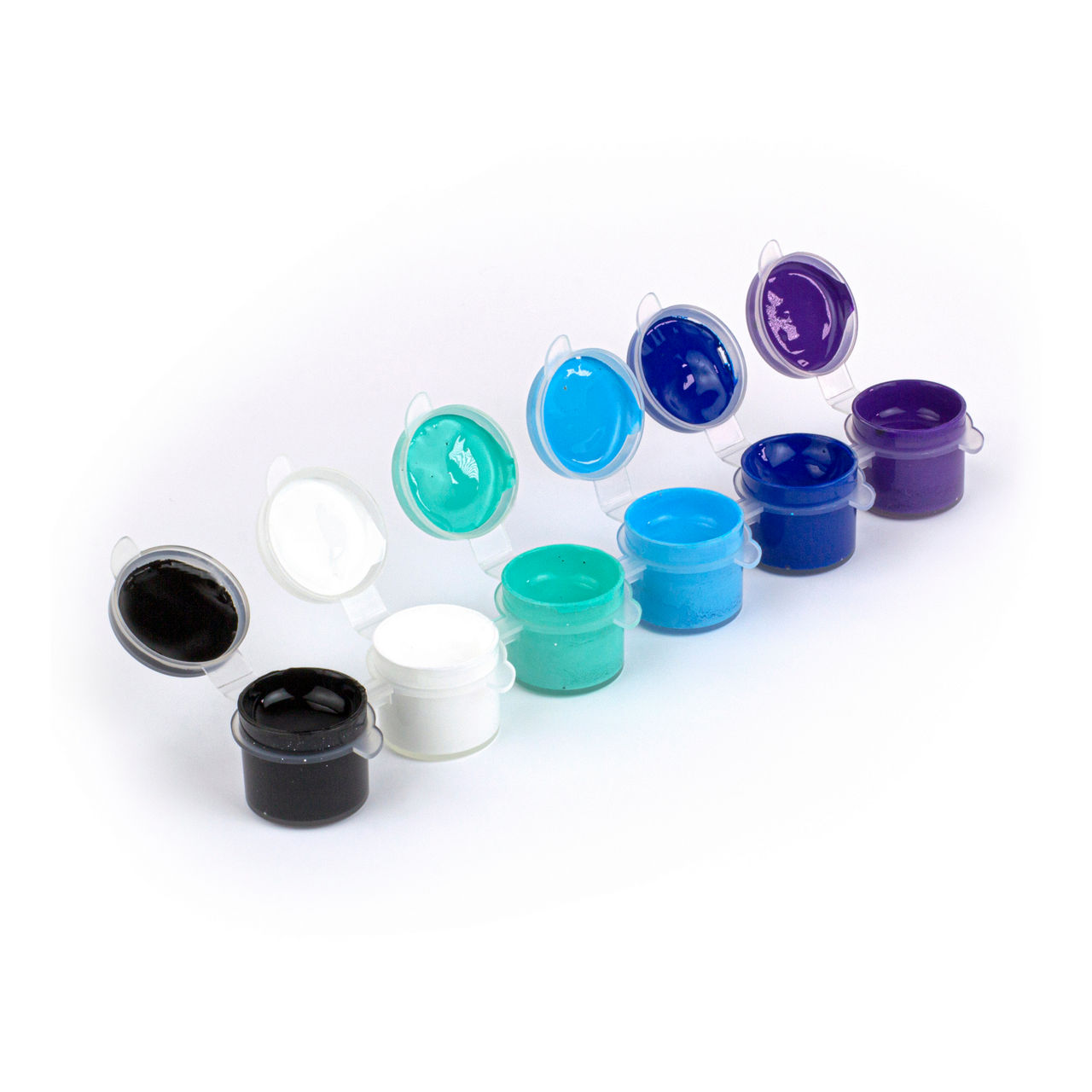 DecoArt Stylin' Paint Pot Set, Blue Skies