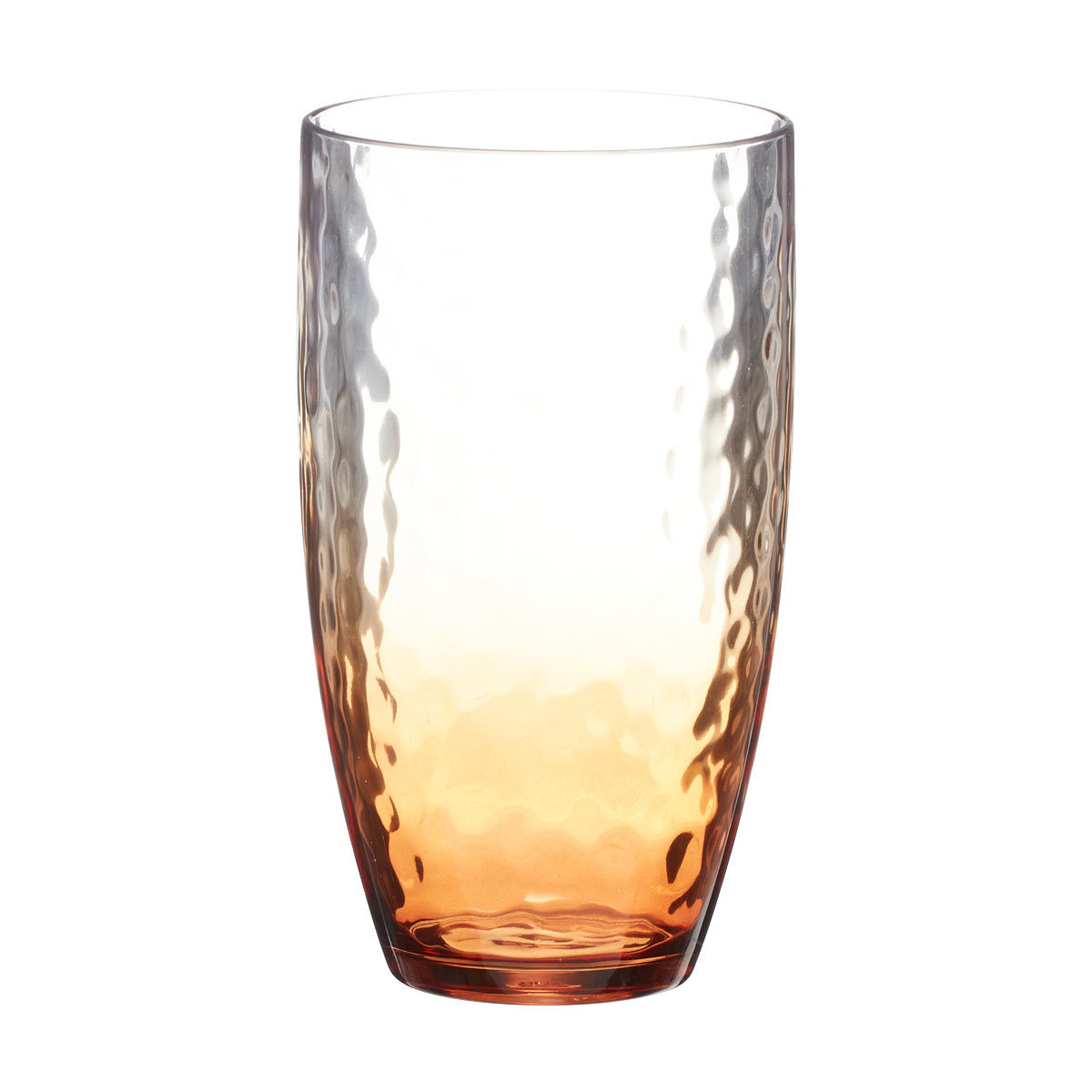 Ombre Dimpled Glass Drinking Tumbler, 23 oz.