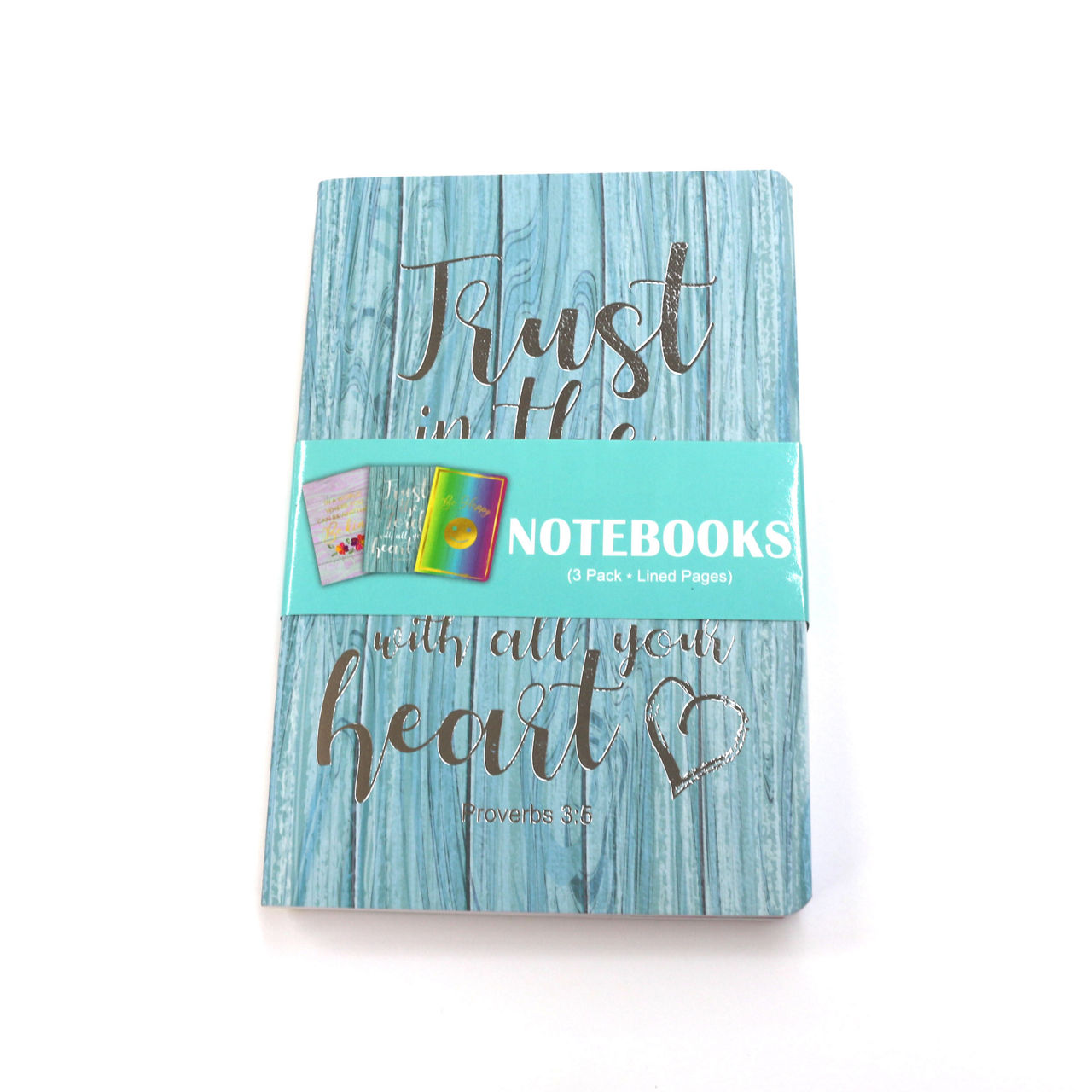 40-Sheet Inspirational Journals, 3 Pack