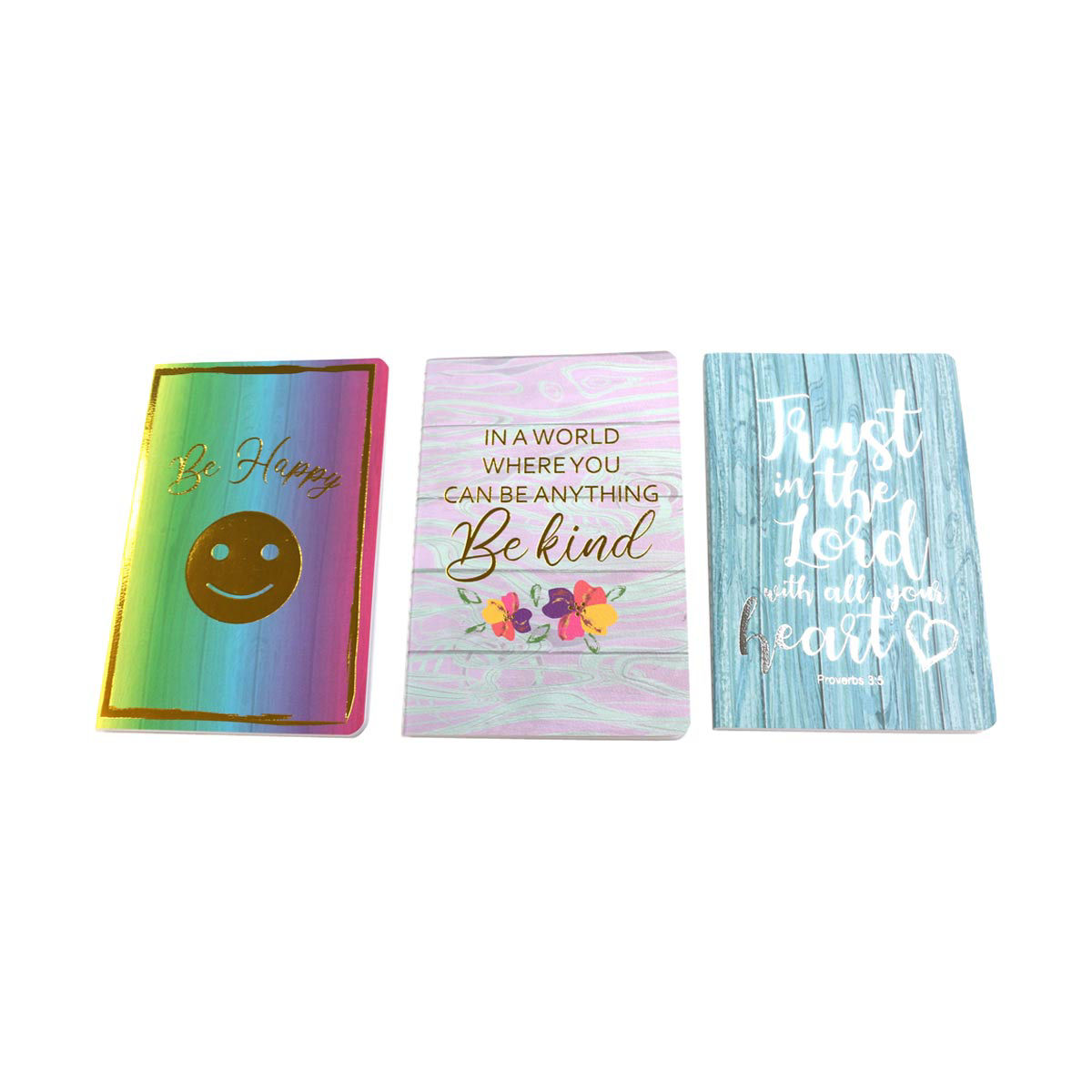 40-Sheet Inspirational Journals, 3 Pack