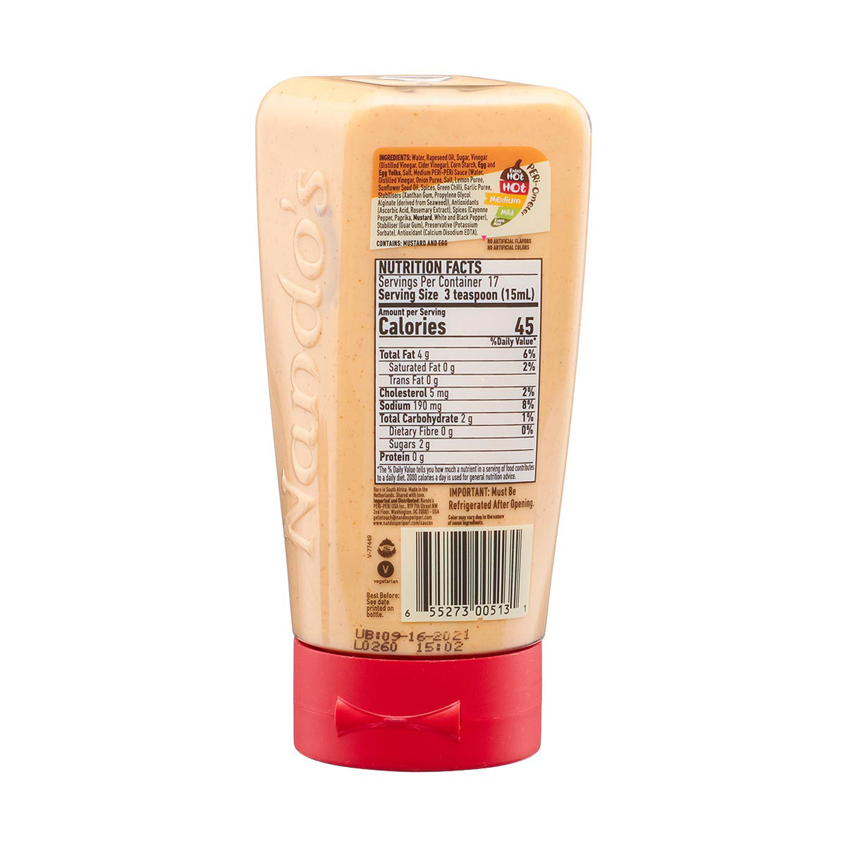 Nando's Perinaise Tangy and Spicy Mayo, 8.6 fl. oz.