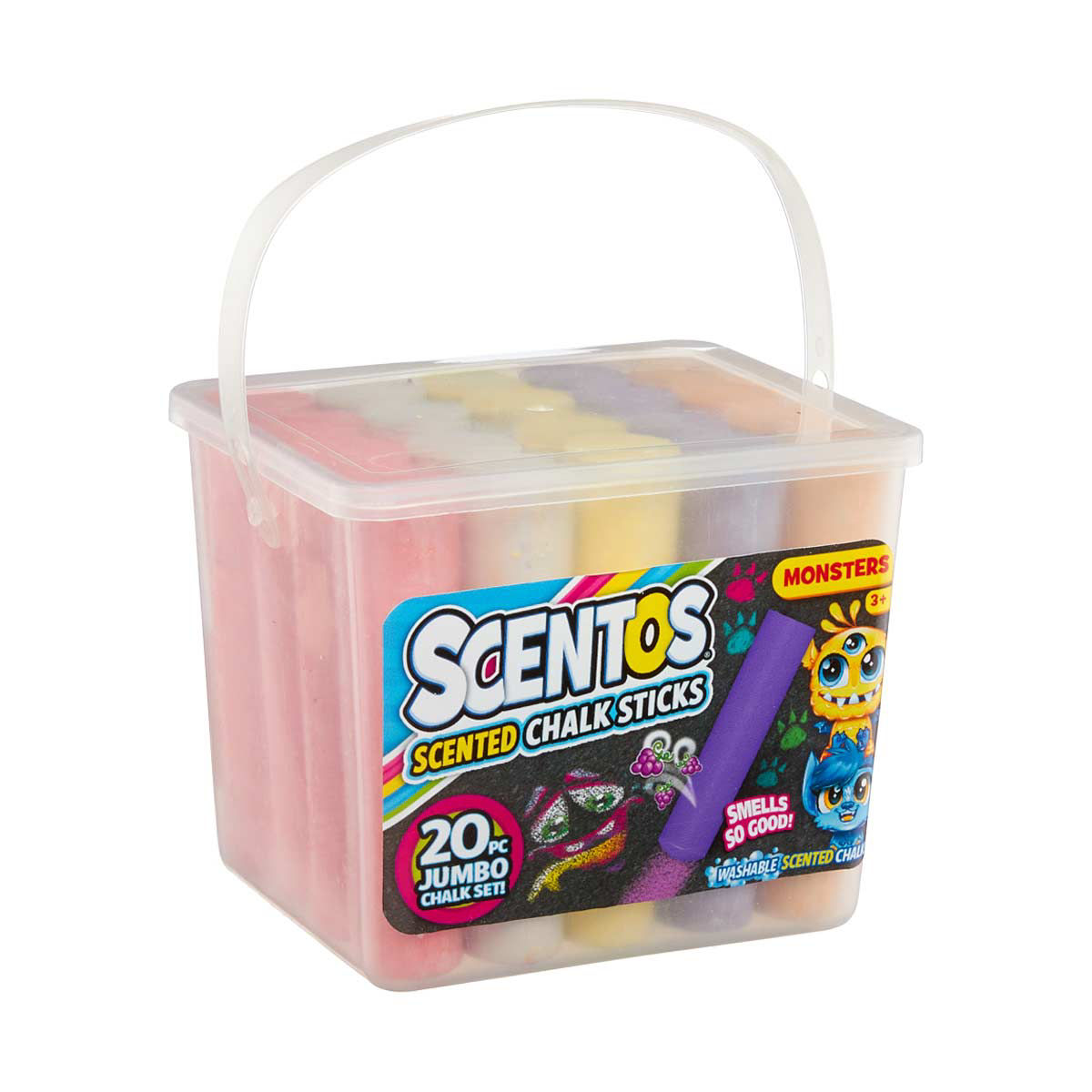 Scentos Jumbo Scented Chalk Stick Set, 20 Piece