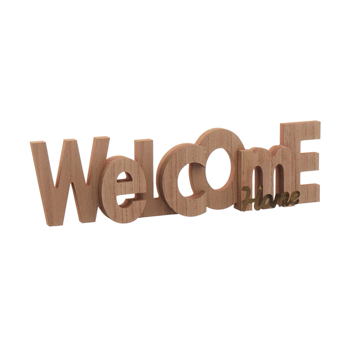 Welcome Home Wooden Cutout Letter Sign