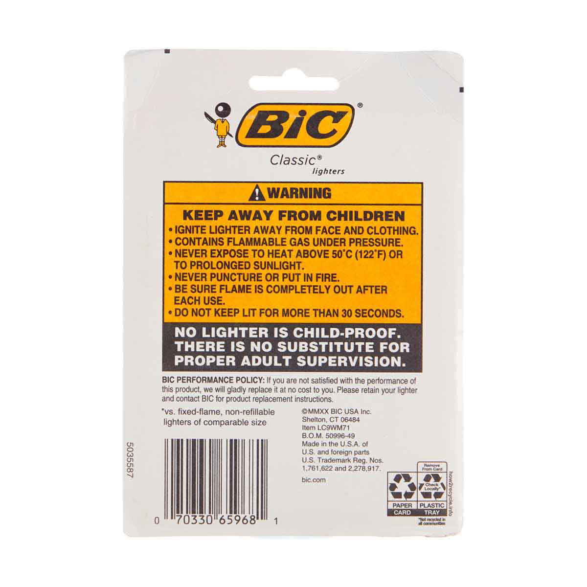 BIC Classic Lighters, 7 pack