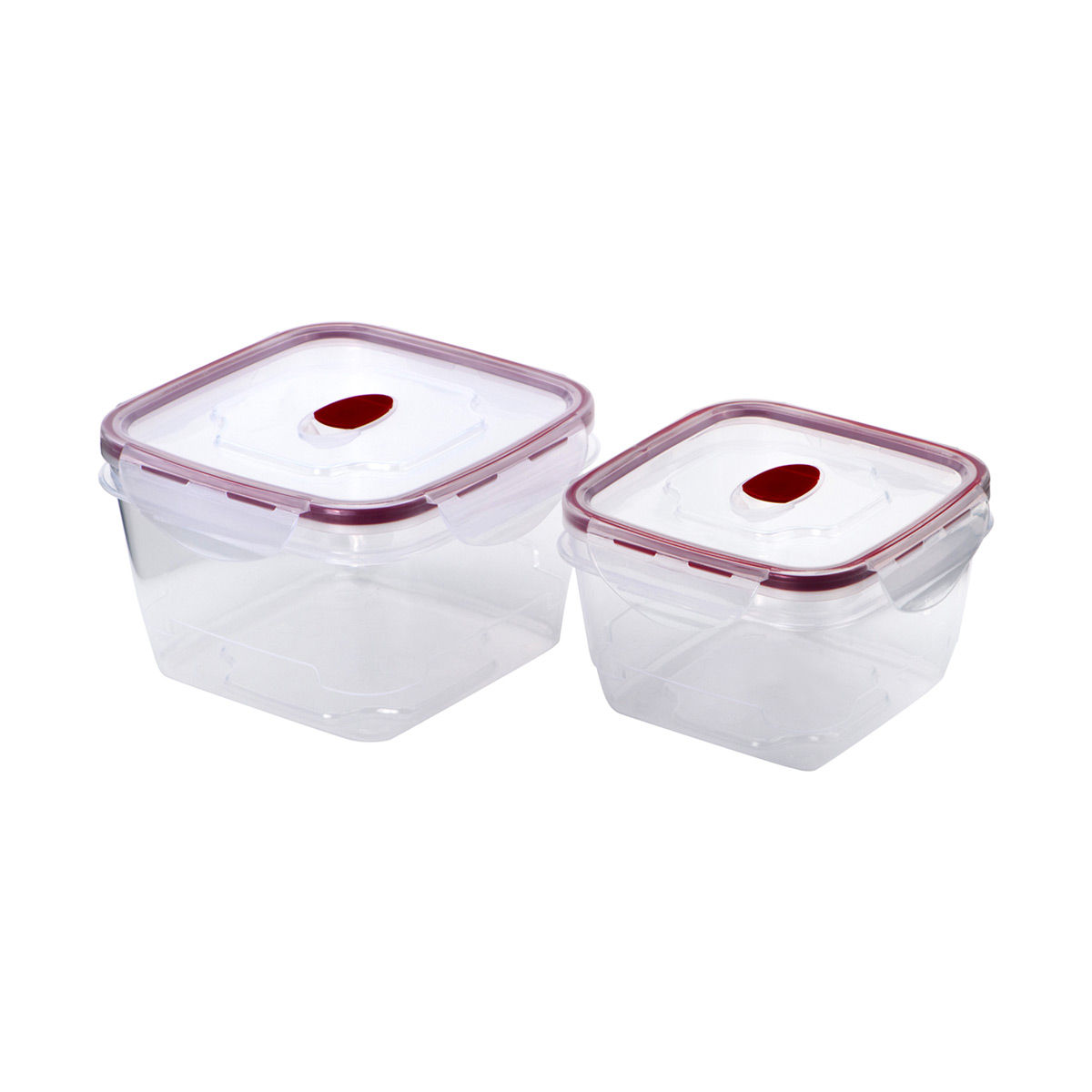 TrueLiving Snap Square Lid Container, 4 Pieces
