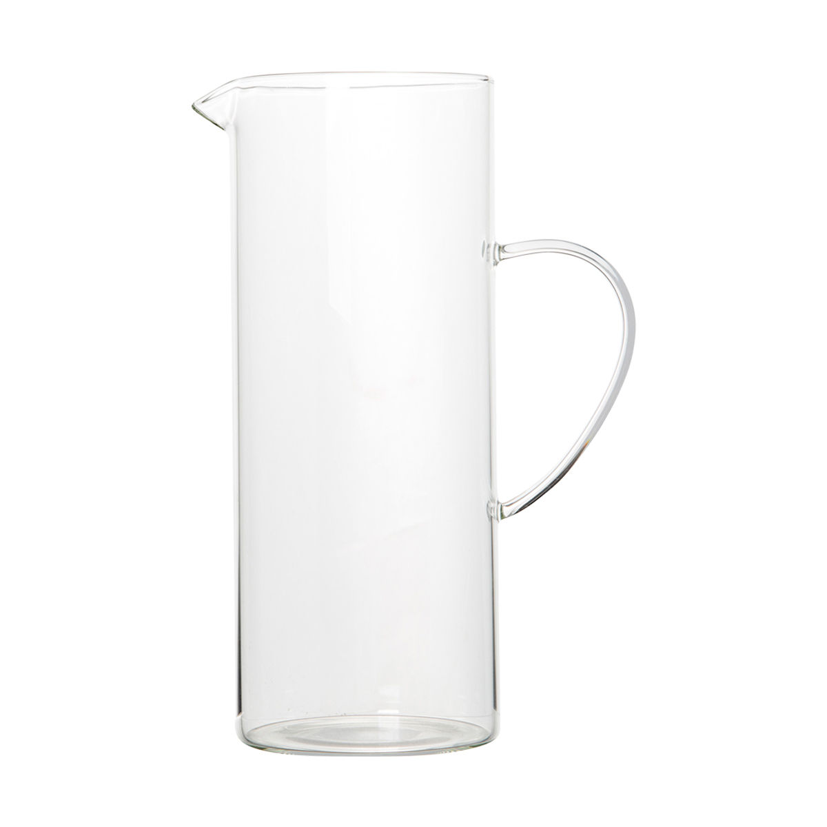 Borosil Slim Glass Pitcher with Pour Spout, 55 oz.