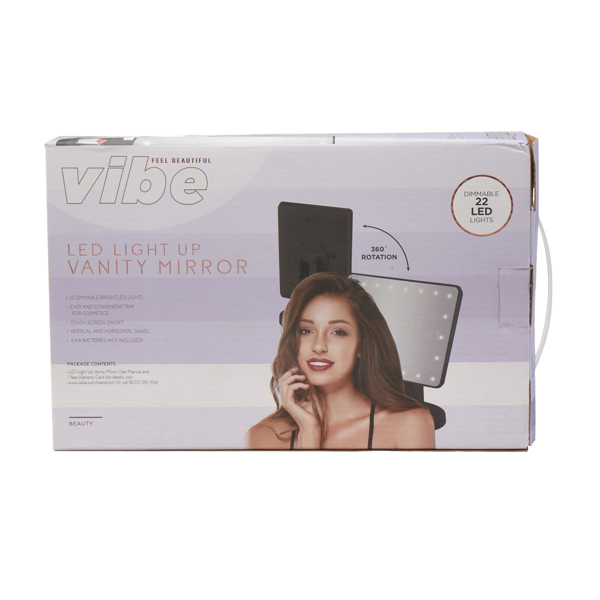 Vibe LED Light-up Vanity Mirror
