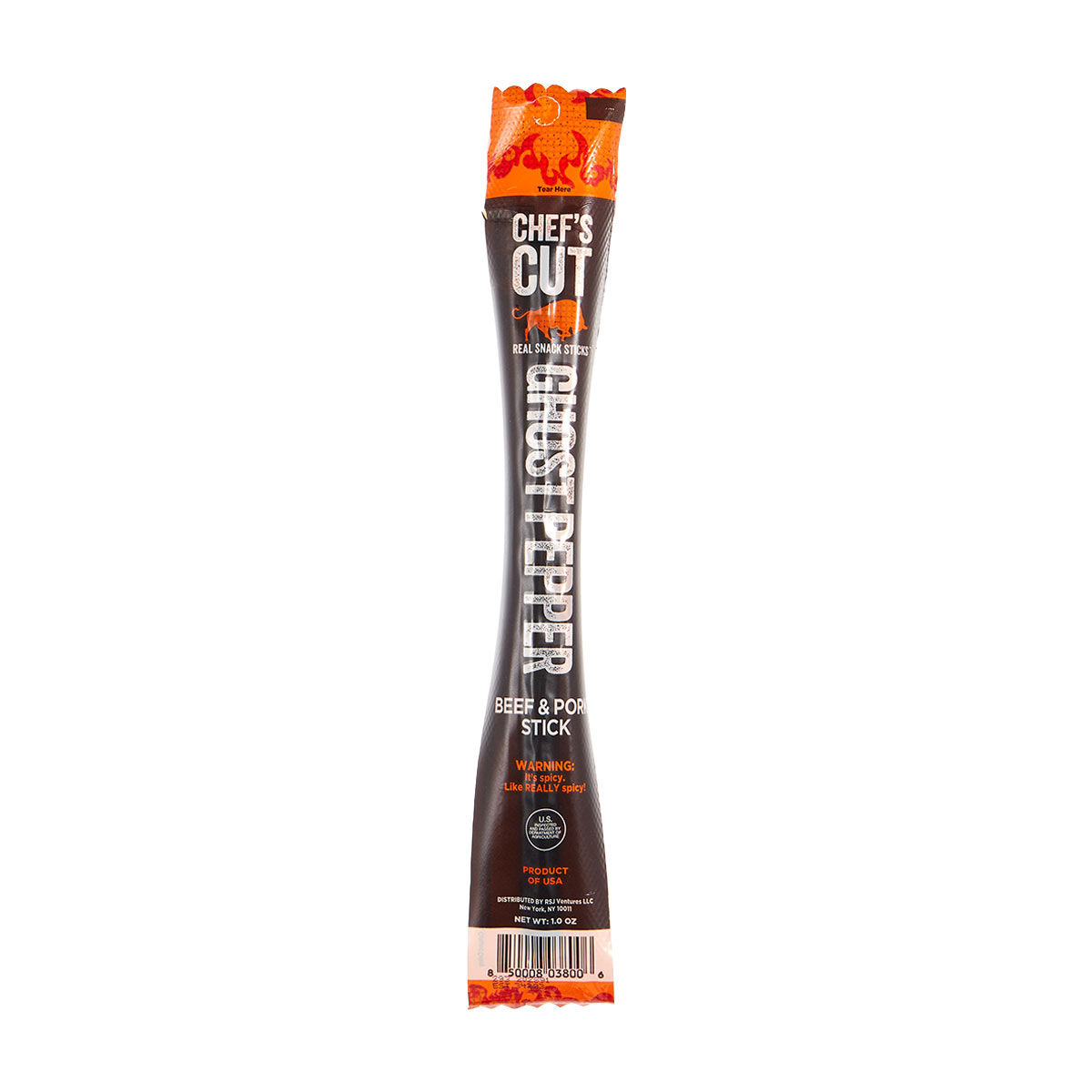 Chefs Cut Ghost Pepper, Beef & Pork Stick, 1 oz