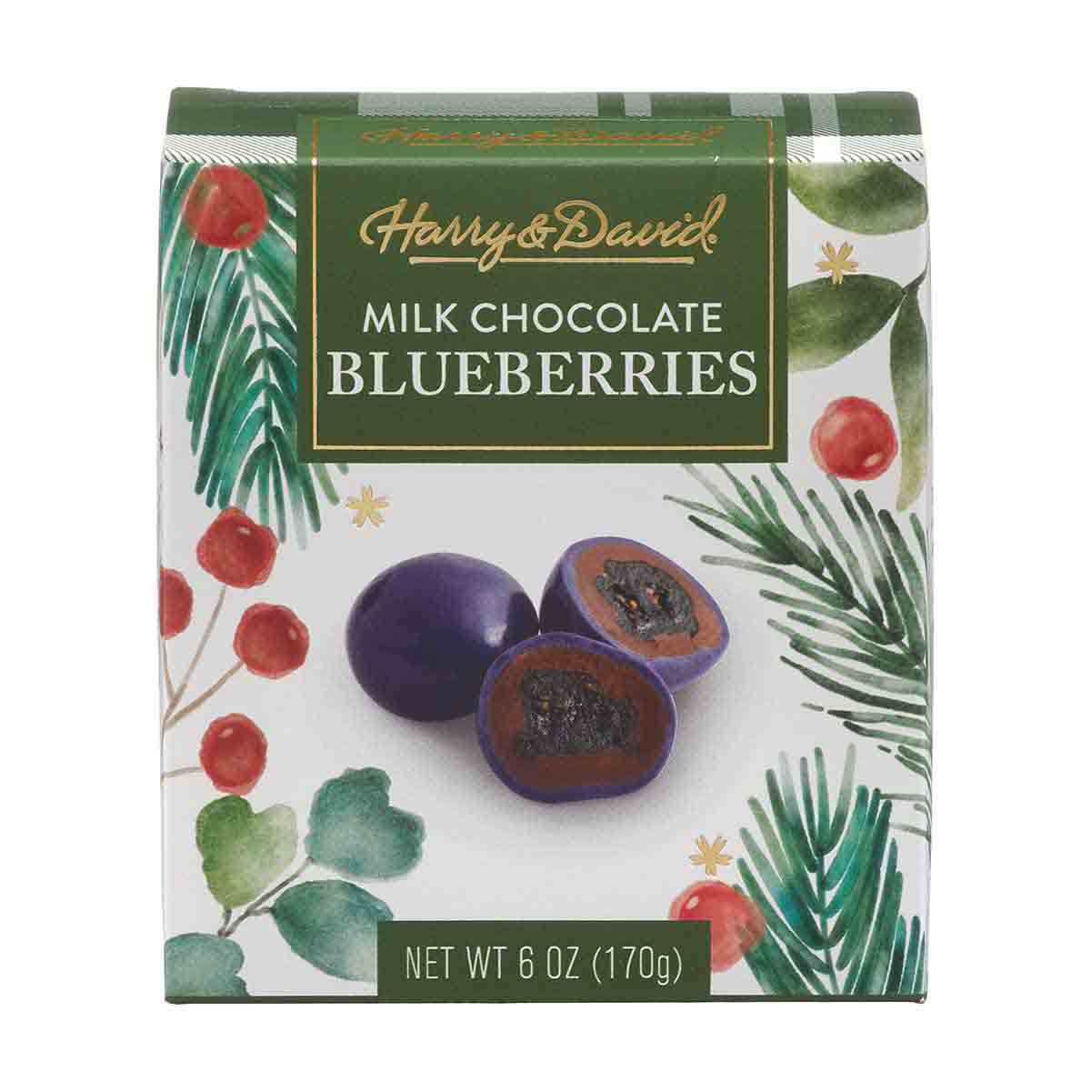 Harry & David Milk Chocolate Blueberries, 6 oz.