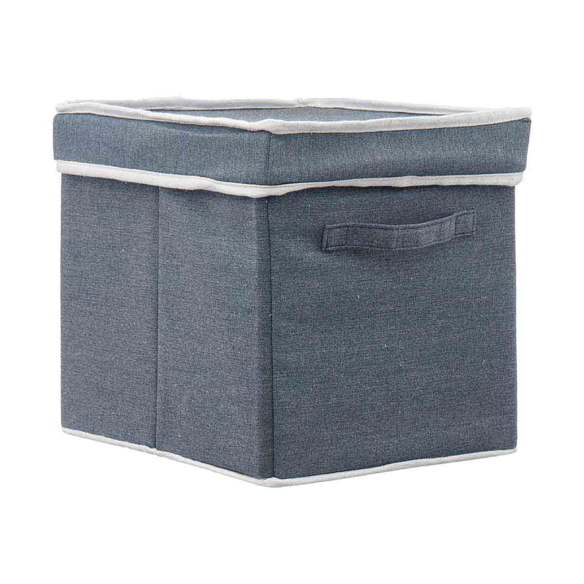 Fabric Storage Navy Blue Basket, Small
